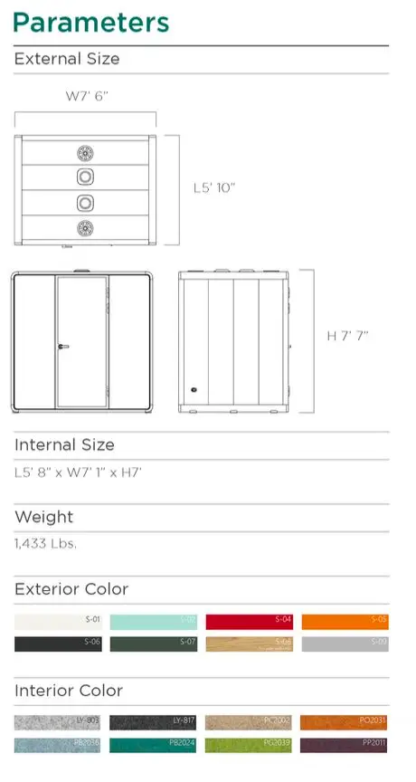 Office Phone Booth Dimensions - ClarityCastle Office pods