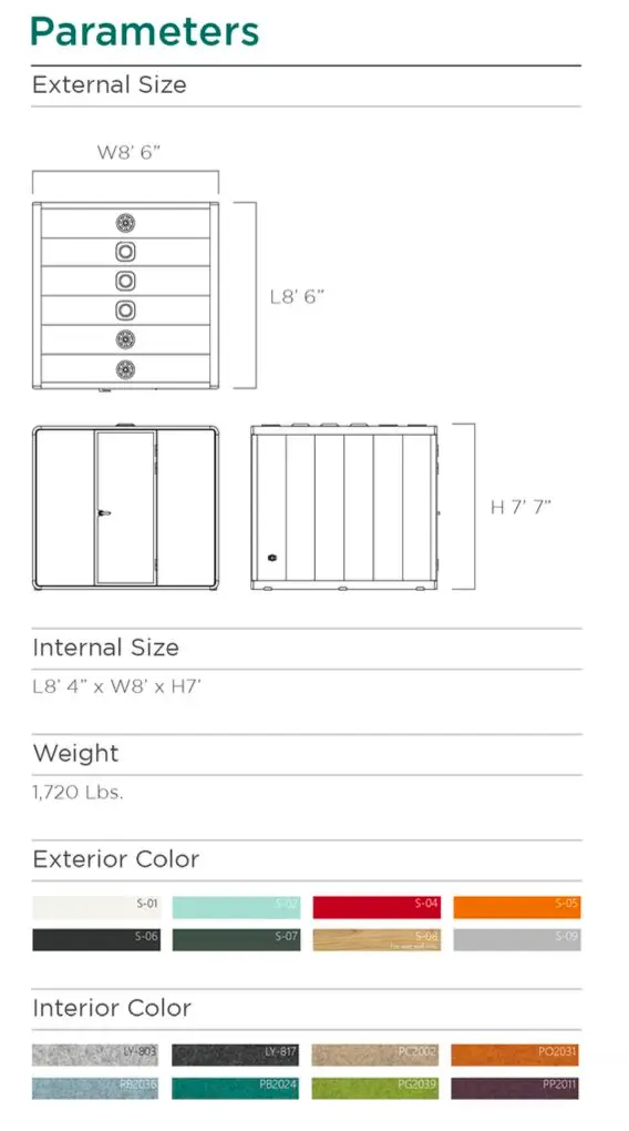 Office Phone Booth Dimensions - ClarityCastle Office pods